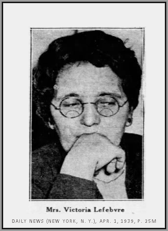 Unknown Gender History: Victoria Lefebvre, Black Widow Serial Killer ...