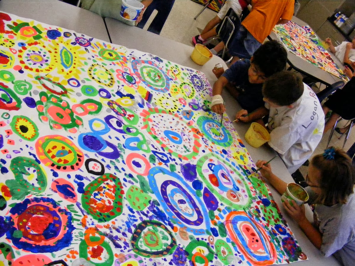 Suffield Elementary Art Blog!: Circle Painting with Third Grade!