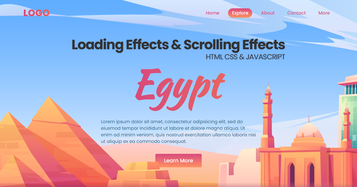How to Make a Website | With Loading Effects & Scrolling Effects ...