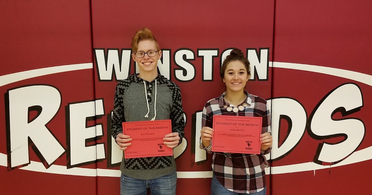 Winston High School News: CONGRATULATIONS JANUARY STUDENTS OF THE MONTH