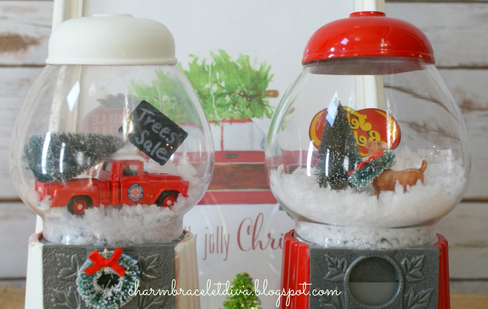 Our Hopeful Home: DIY Gumball Machine Waterless Snow Globes!