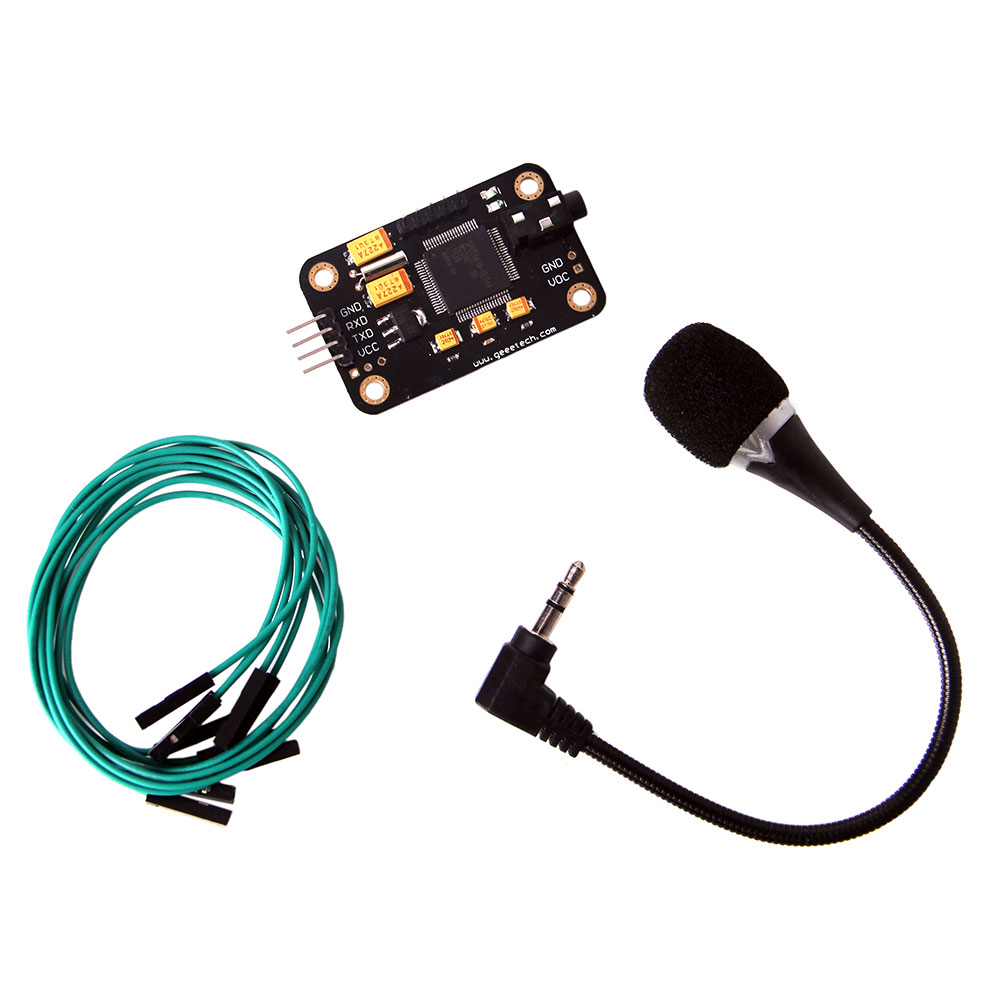 Geeetech High Sensitivity Voice Recognition Module With Microphone And Jumper Wires For Arduino
