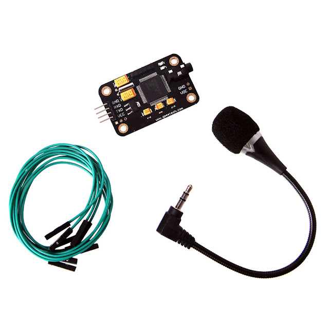 Geeetech High Sensitivity Voice Recognition Module with Microphone ...