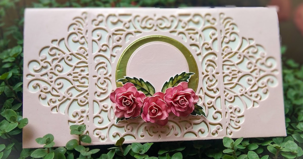 Floral rose envelopes