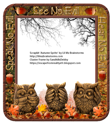 Escape From Reality Blog: FTU 'Autumn Sprite' Cluster Frames LMB