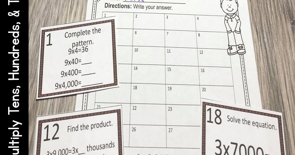 DO YOU TEACHING HOW TO MULTIPLY TENS, HUNDREDS, AND THOUSANDS? - Fern ...