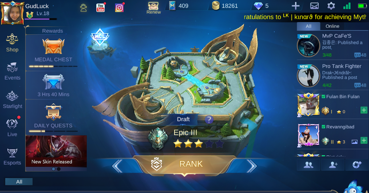 Tampilan UI Baru MLBB Versi 2.0 Unity Lite