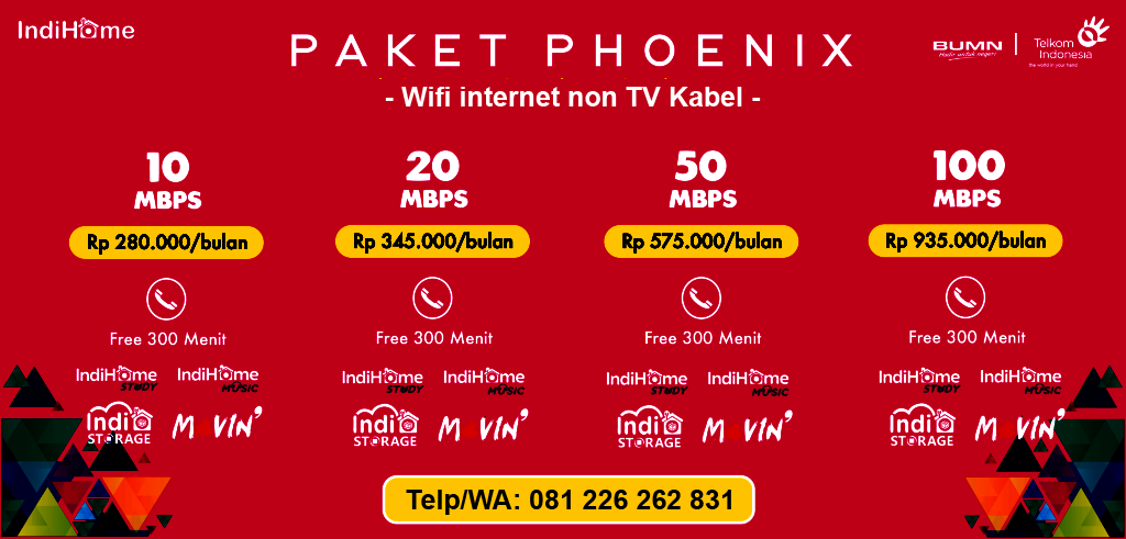 IndiHome Jepara | 081226262831 Totok: Paket Indihome Phoenix - Hub ...