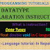 Data Type Declaration Instruction inC | Part 4|C Language Tutorial | C programming in Nepali ...