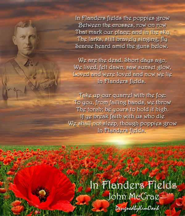 Long Hồ Vĩnh Long: In Flanders Fields - John McCrae