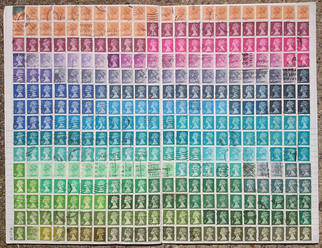 Postage Stamp Colour Guide at Arthur Hanley blog