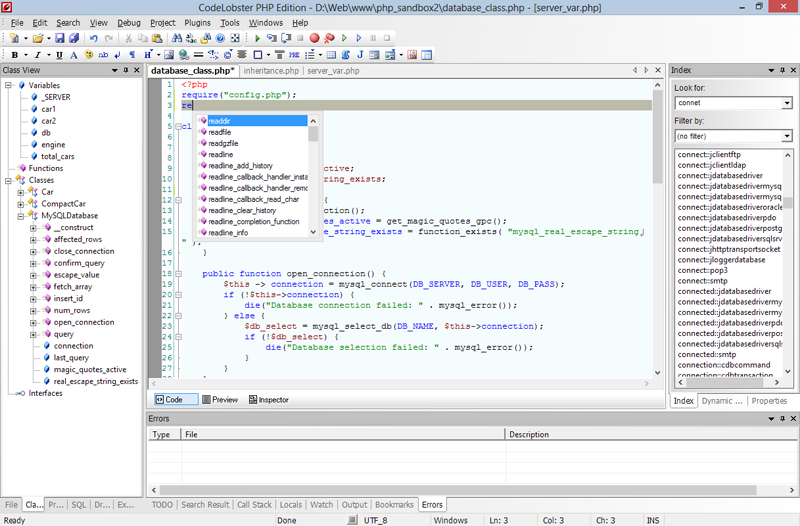 CodeLobster PHP Edition - Free PHP IDE - Coding Defined CodeLobster PHP Edition - Free PHP IDE - Coding Defined