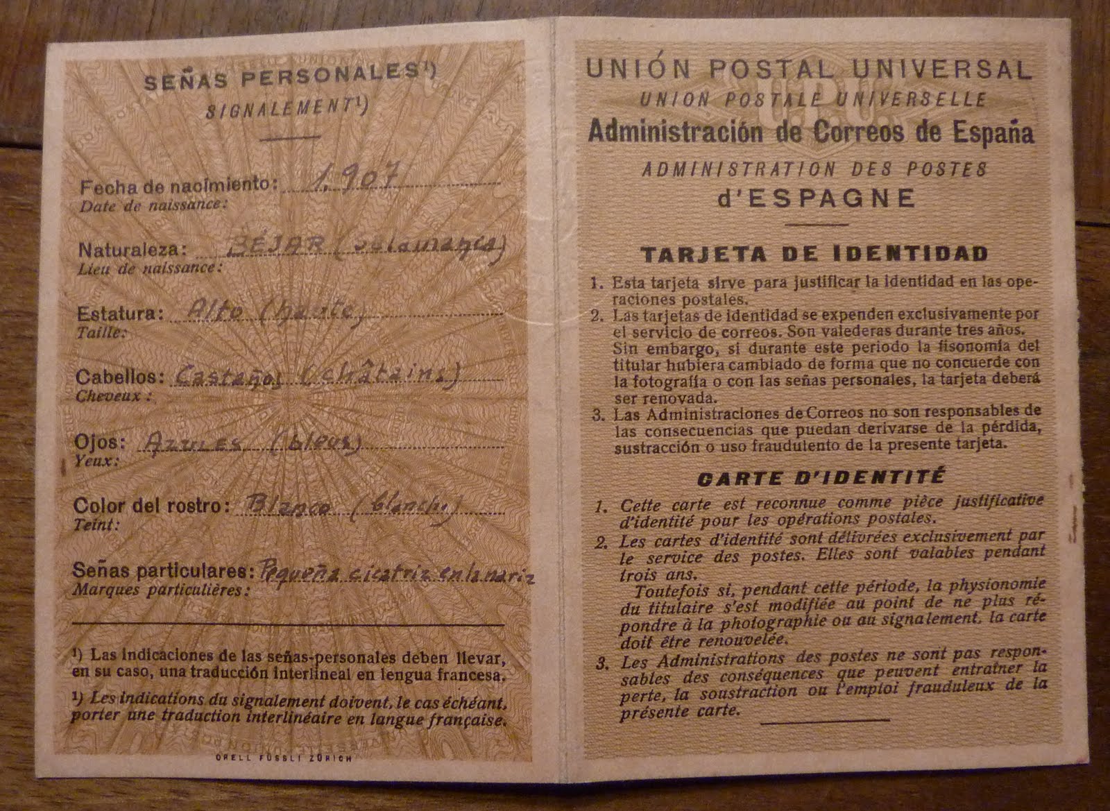 Archivo Fotográfico y Documental de Béjar: UNION POSTAL UNIVERSAL