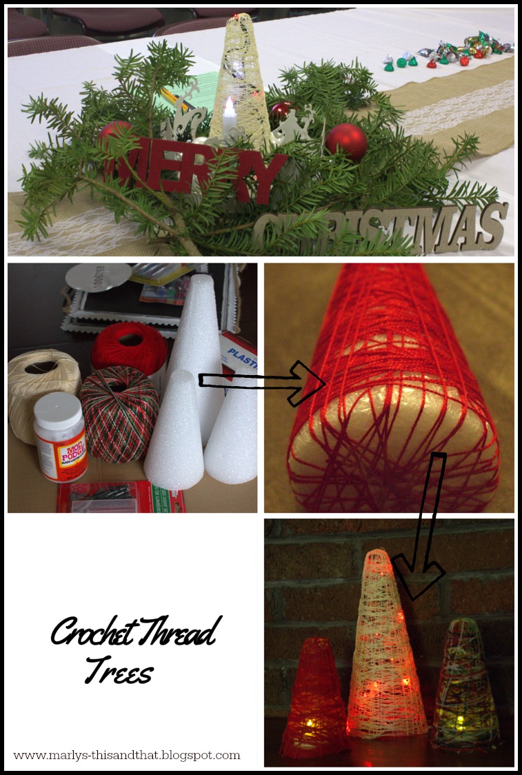 This and that: Decorate with Crochet Thread Trees