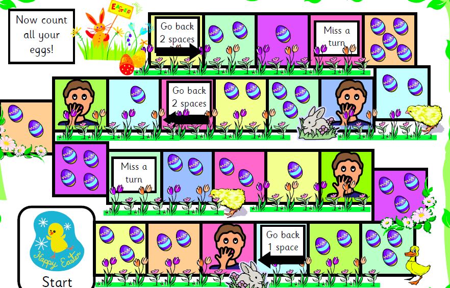 Teacherries: Easter Board Game by www.communication4all.co.uk