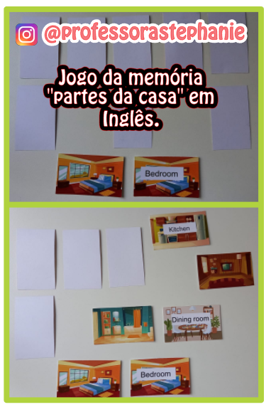 Professora Stephanie: Parts of the house - Jogo da memória - Partes da ...