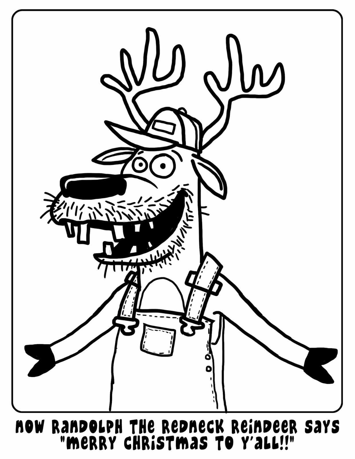 Redneck Christmas Coloring Pages Coloring Pages