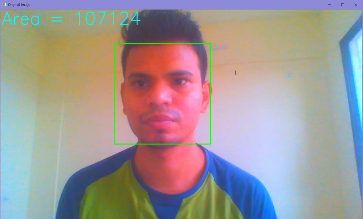 How Far You Are From Your Camera? Python | OpenCv