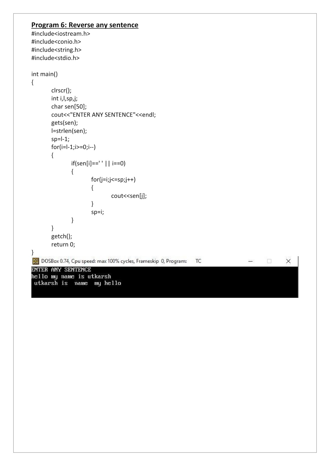 Class 12 Computer Practicals