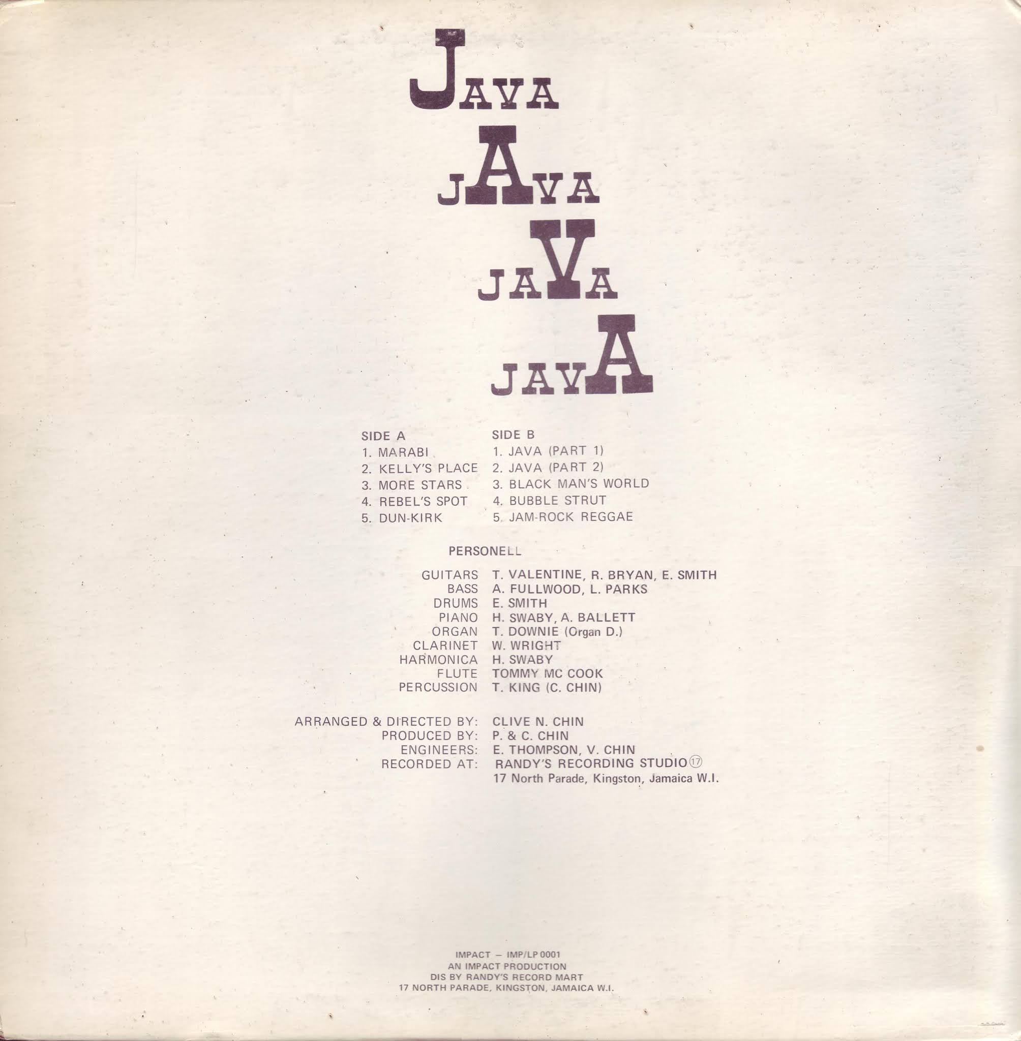 Compartilhando Reggae: Impact All Stars - Java Java Java Java