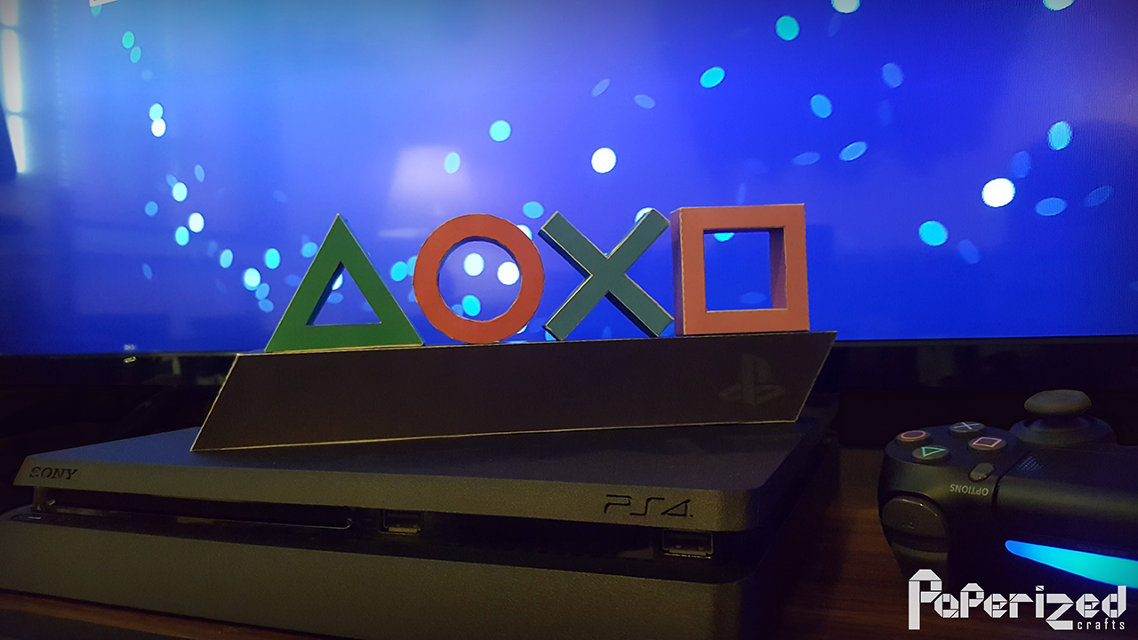 PlayStation Icons Papercraft | Paperized Crafts