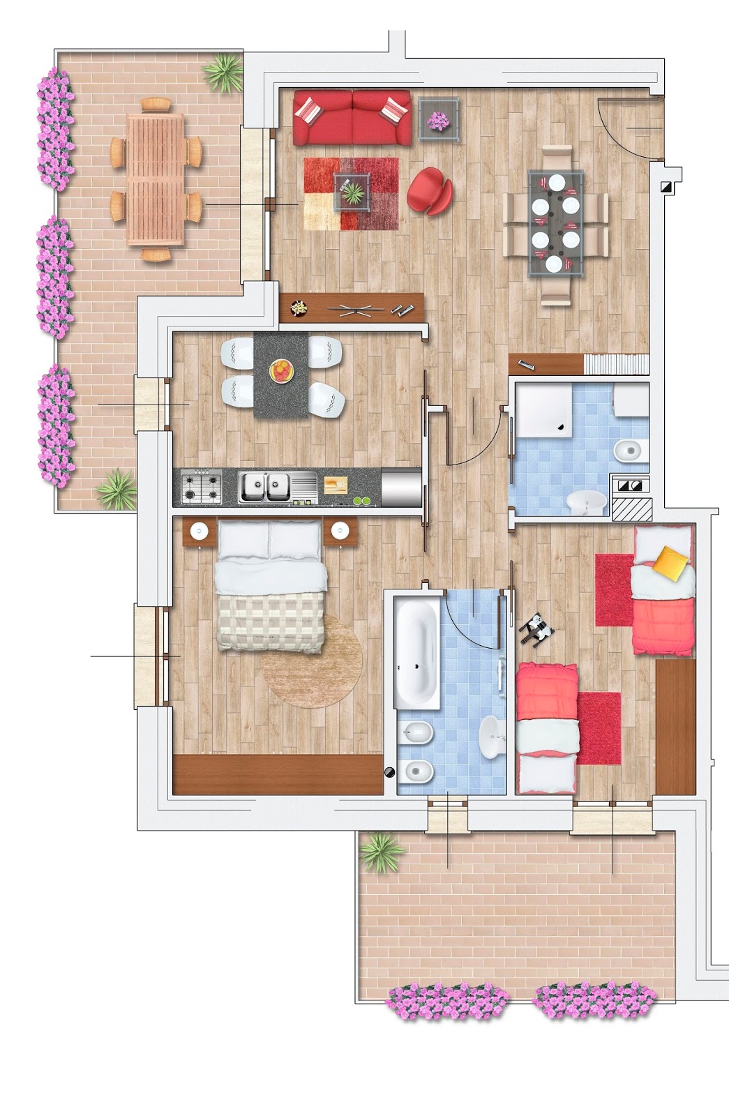 PLANIMETRIE ARREDATE 2D