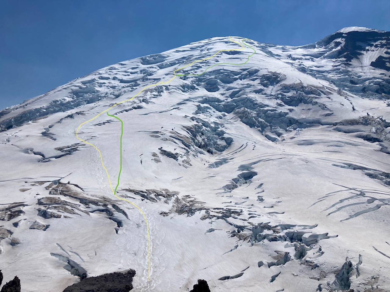 Mount Rainier Climbing: Emmons/Winthrop Route Conditions