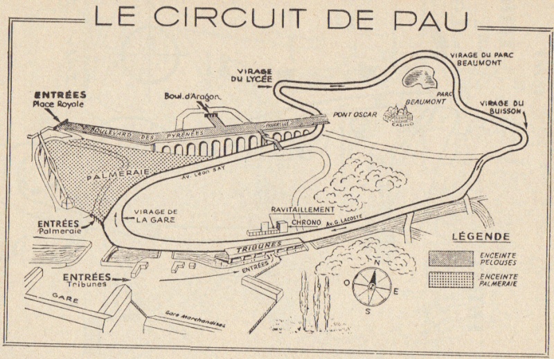 le circuit du grand prix automobile de Pau