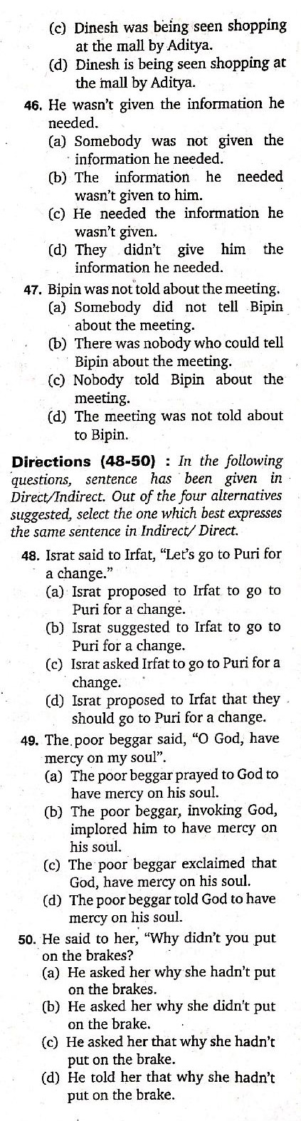 CISF Tradesman Practice question paper with English and solution 2019 ...