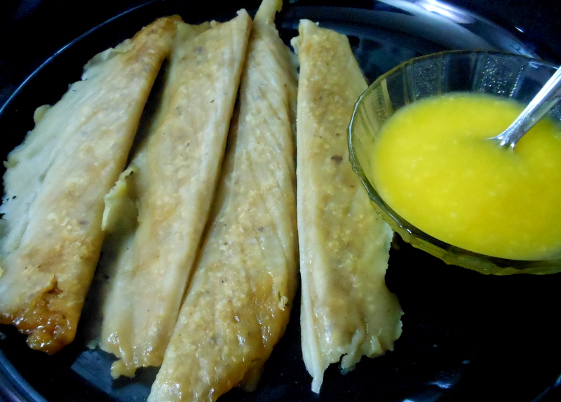 RECIPE ADAPTER: Patholi, Steamed Sweet Coconut Dumpling, Kadabu