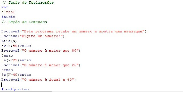 Universe Tutorial | Tutoriais, Downloads e Curiosidades: VISUALG #9: SE ...