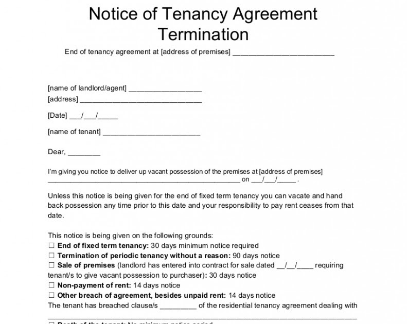 End Of Lease Letter Template ~ Resume Letter