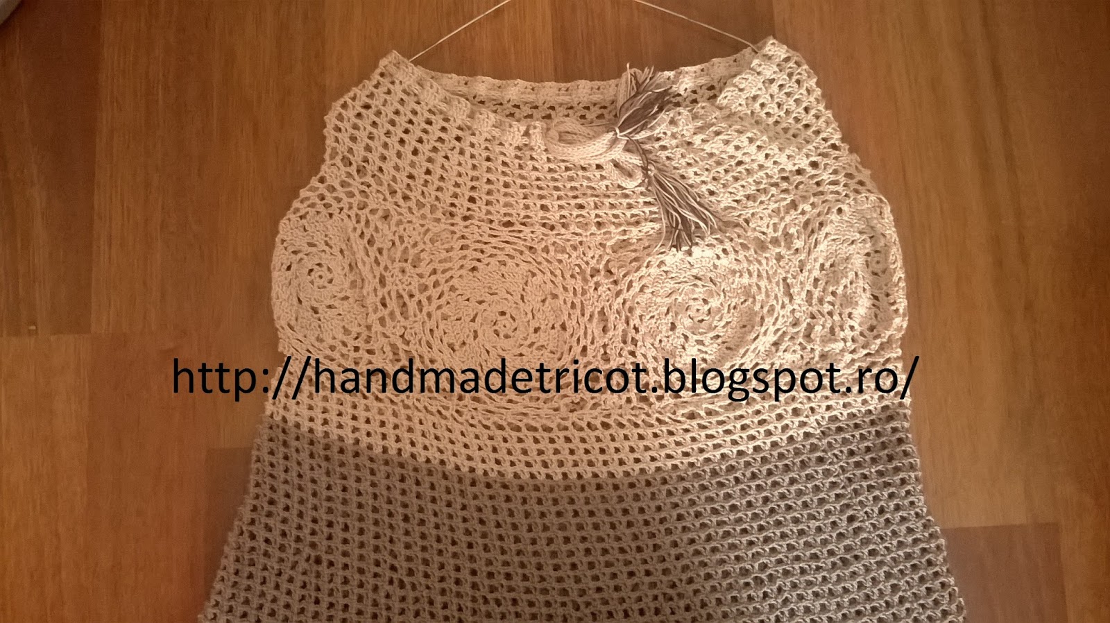 Handmade tricotaje: Fusta lunga crosetata