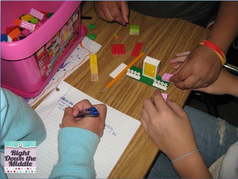 Right Down the Middle: Descriptive Writing with Legos