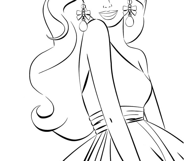 Top Model Colouring Pages - Clip Art Library