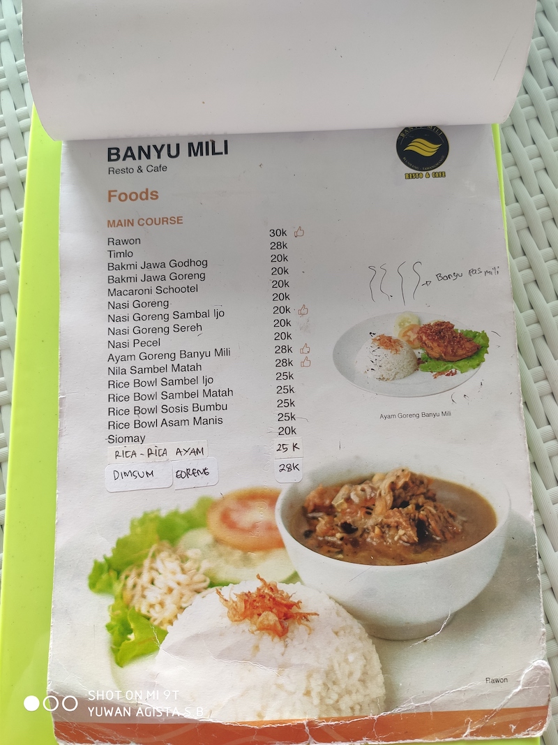 Banyu Mili Resto dan Cafe, Sajikan Makan Lezat dengan Keindahan ...