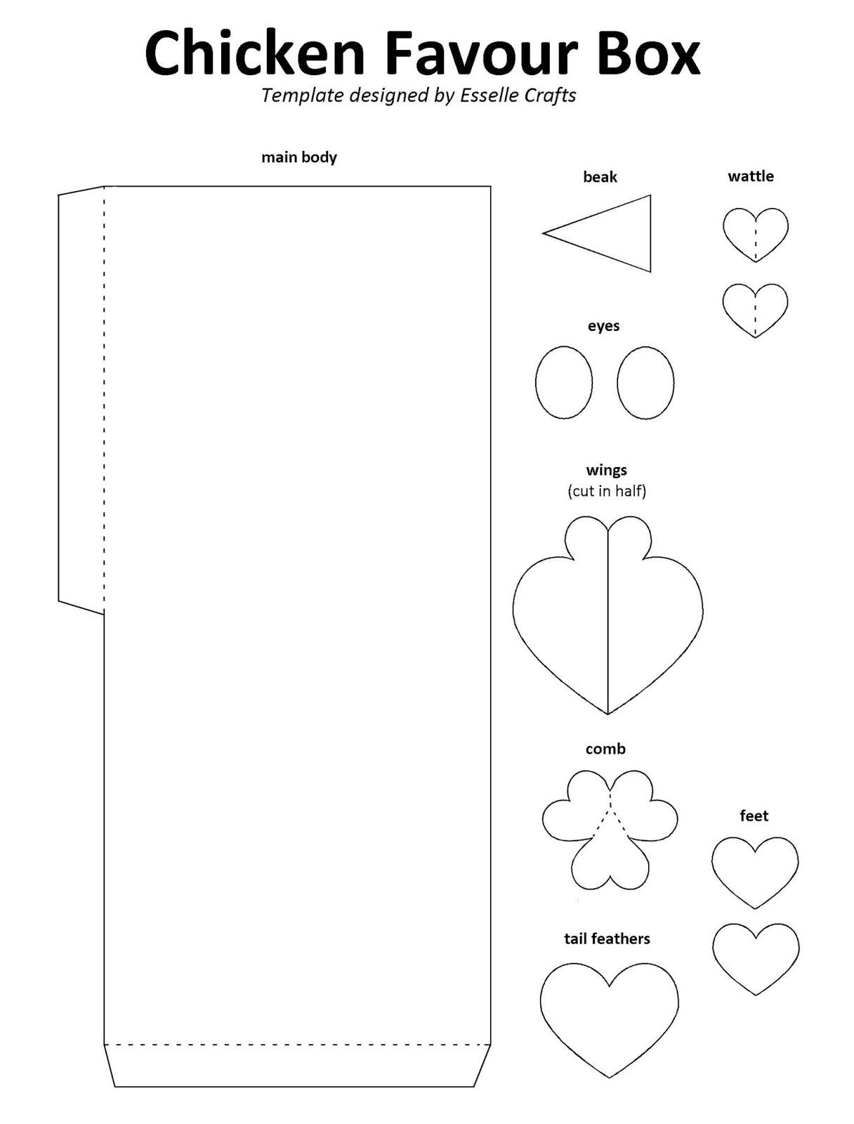 Esselle Crafts: Spring Chicken Favour Box