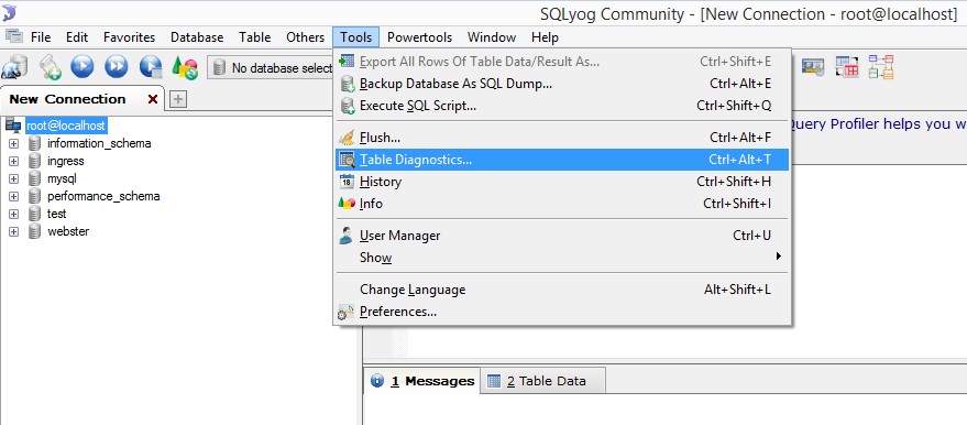 Troubleshooting On Ingress Db Installer For Ingress Software Mysql Database