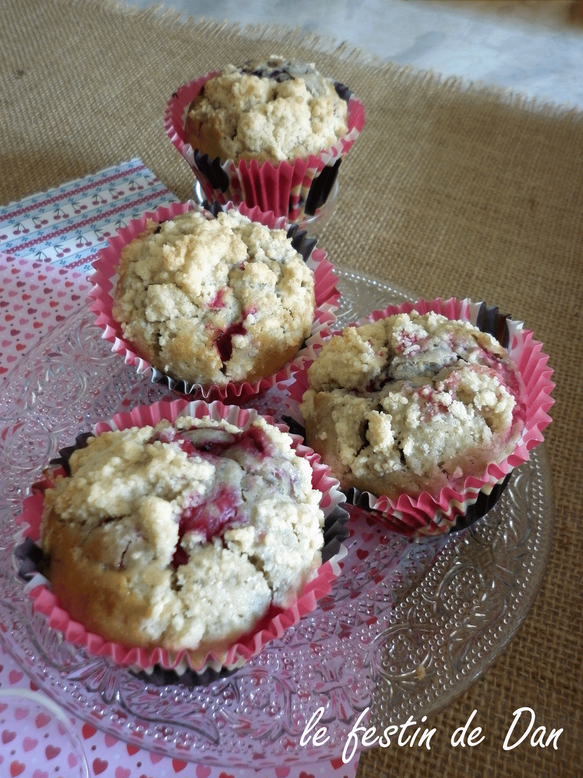 Le Festin de Dan: Muffins aux Fruits Rouges & Streusel
