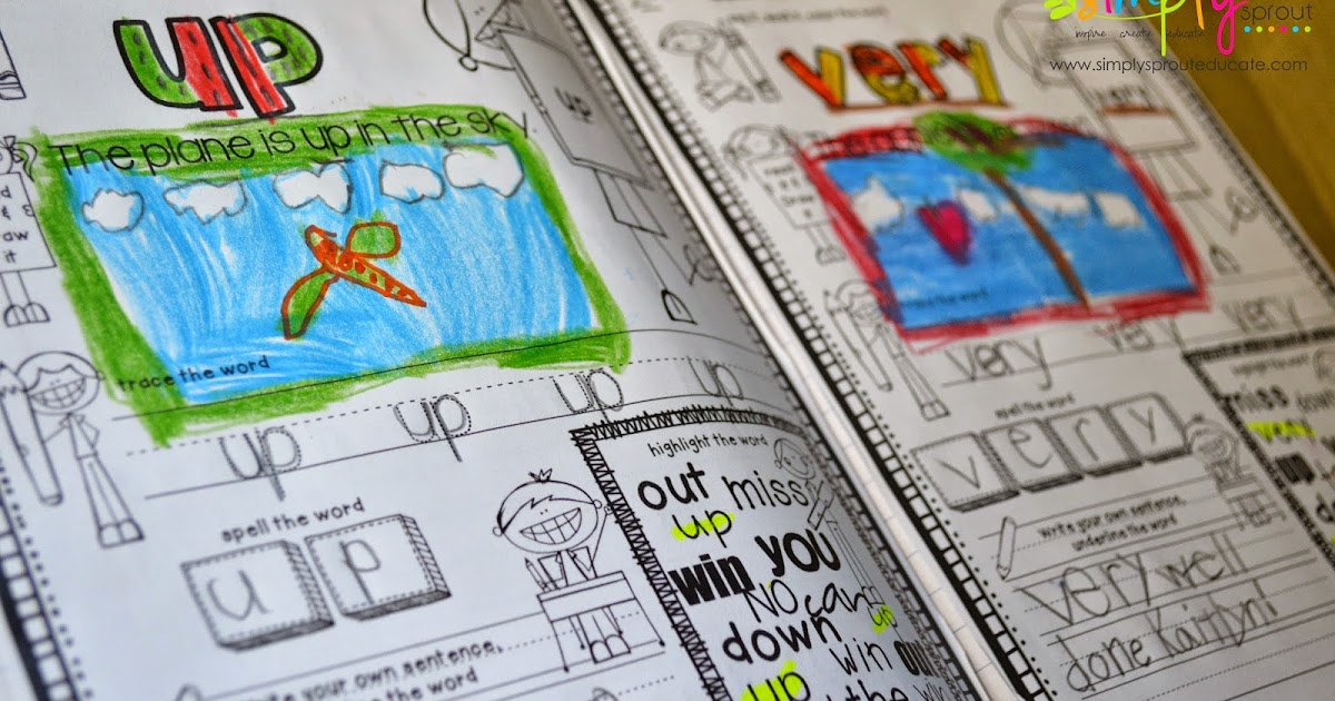 Create your own Interactive Spelling notebook - Simply Sprout