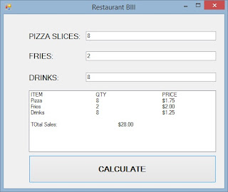 Restaurant BIll in VB2013 - code4dev