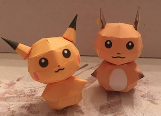 Crafter Wong's Papercraft: Chibi Raichu