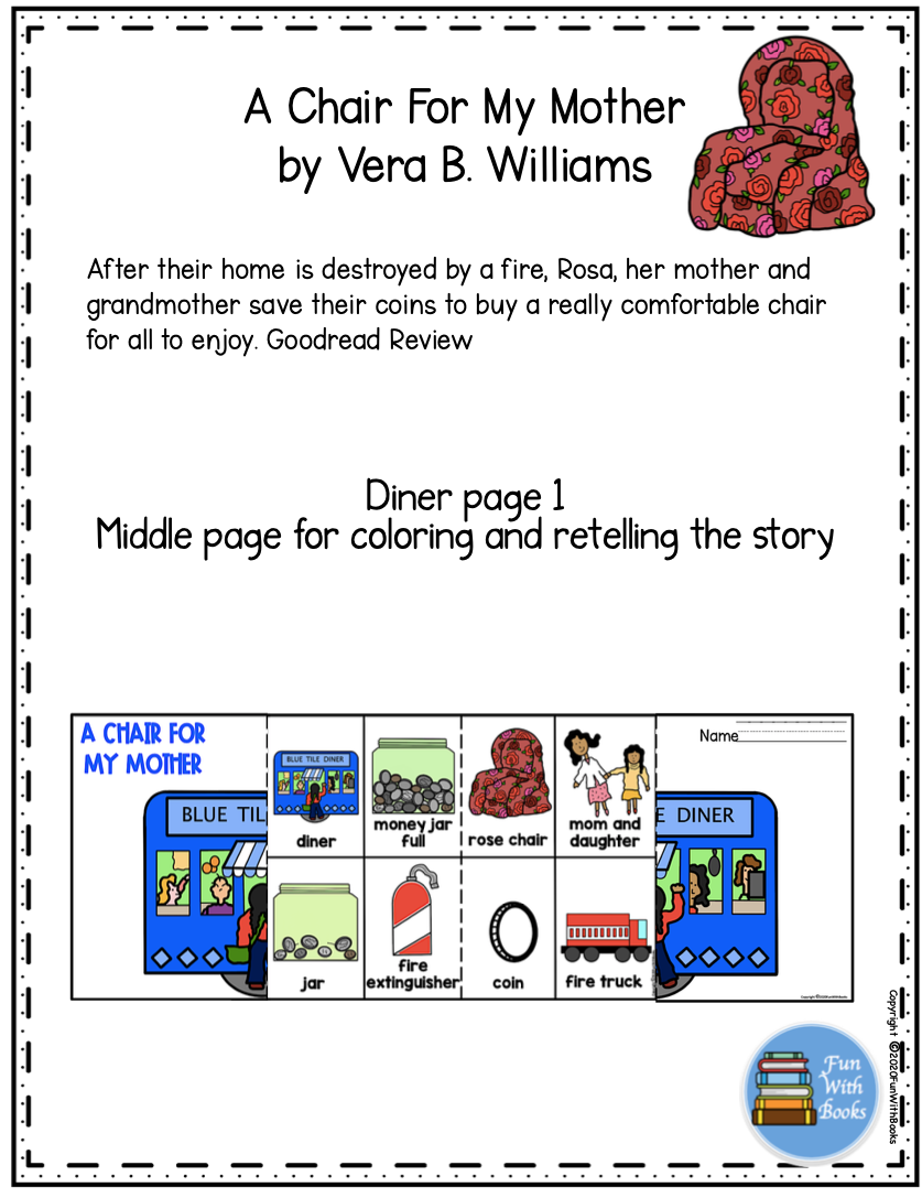 A CHAIR FOR MY MOTHER BOOK UNIT AND CRAFT ~ Book Units by Lynn