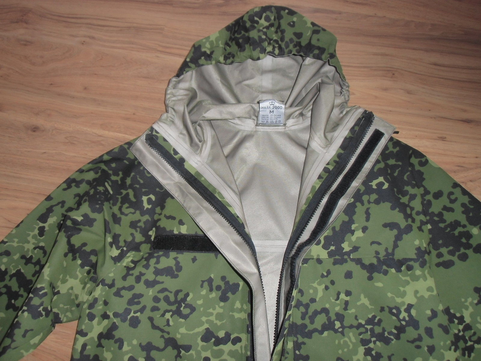Webbingbabel: Danish Army Flecktarn Goretex Jacket M-84