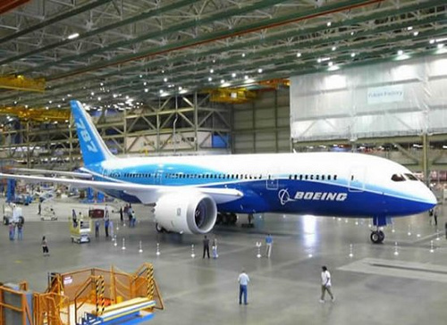 Boeing 787 Dreamliner Pictures: The First Boeing 787 Just Born in Hangar