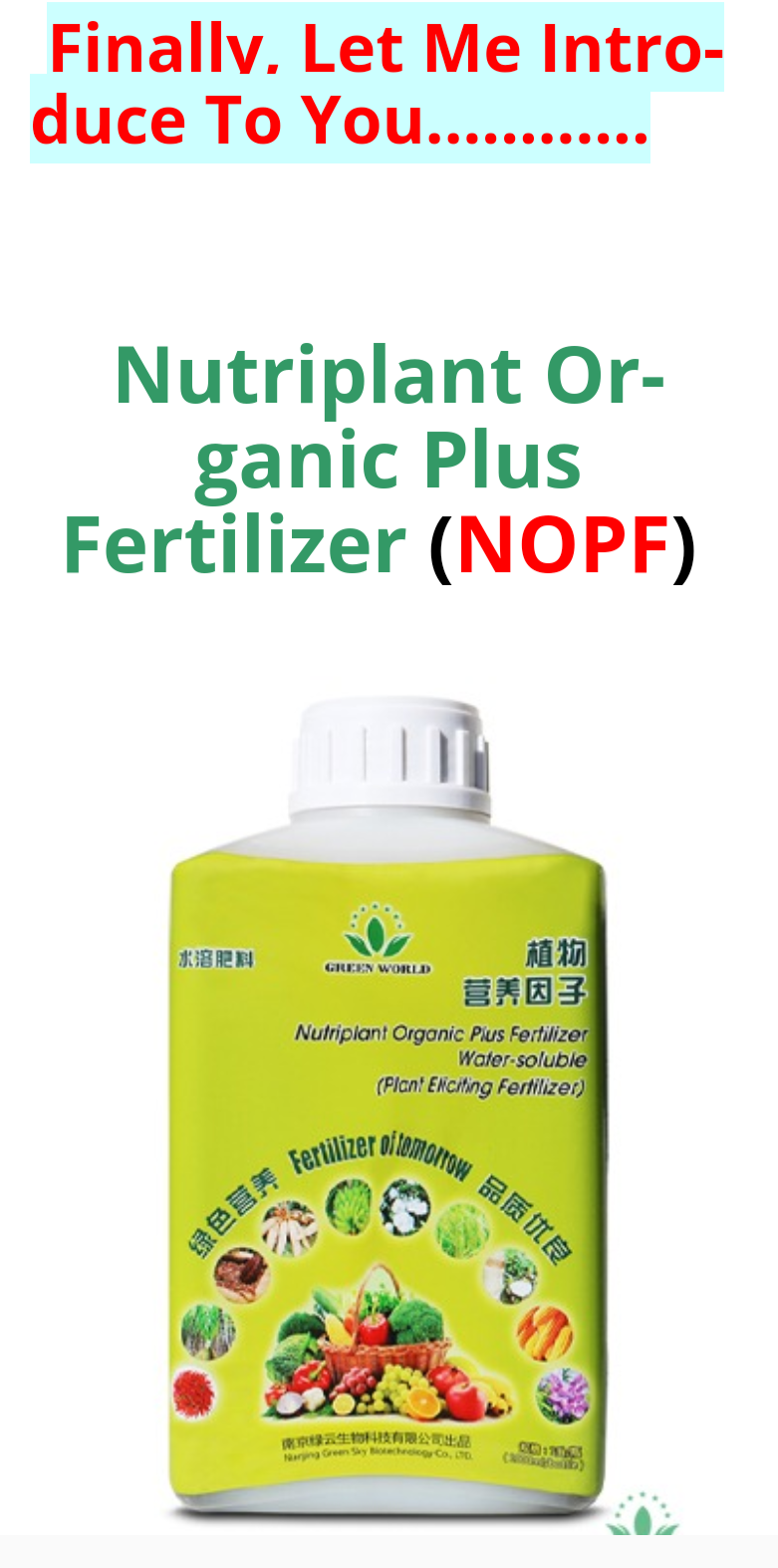 Green world products