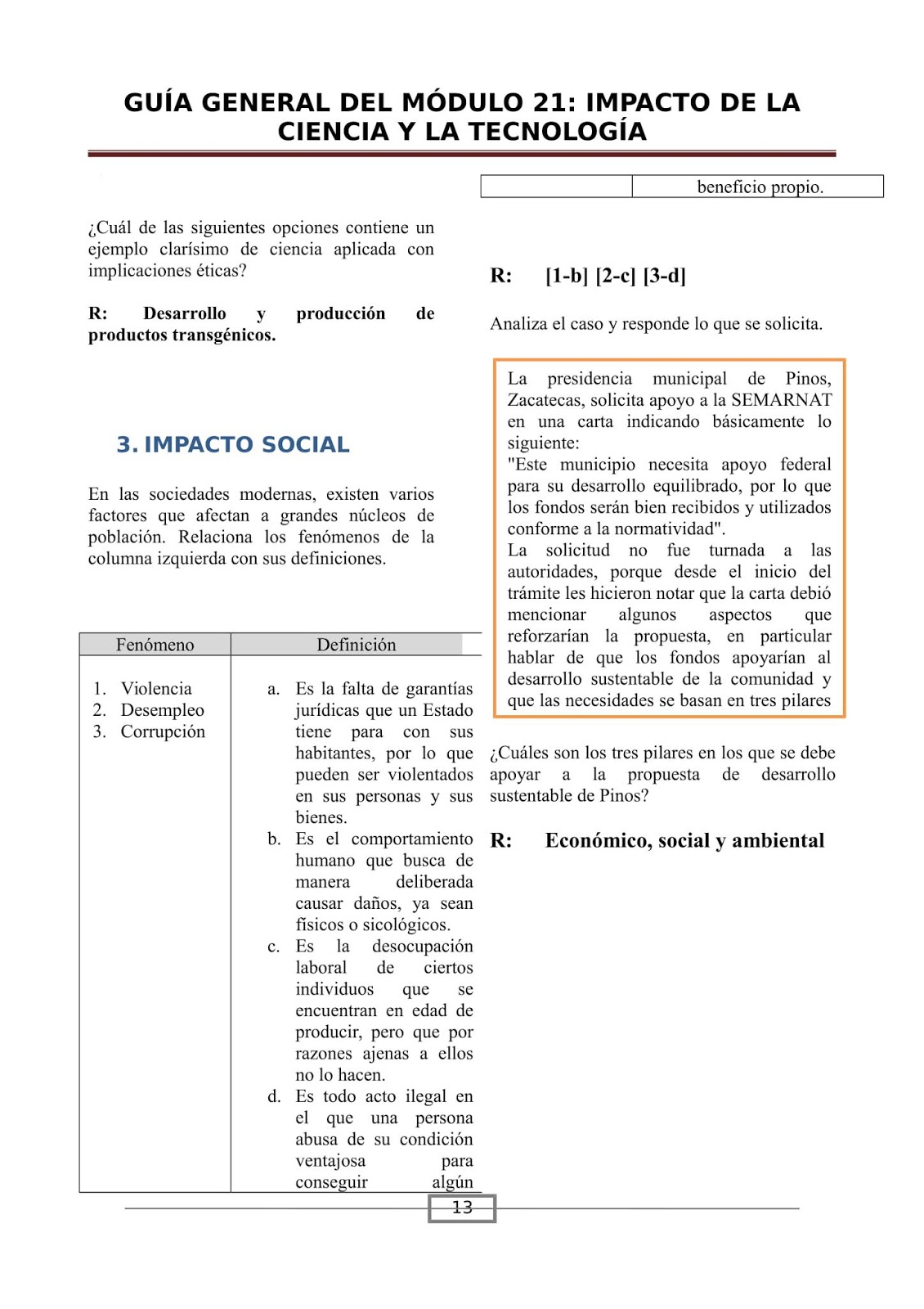 Guías Nuples GDL: Modulo 21 Impacto De La Ciencia Y Tecnologia