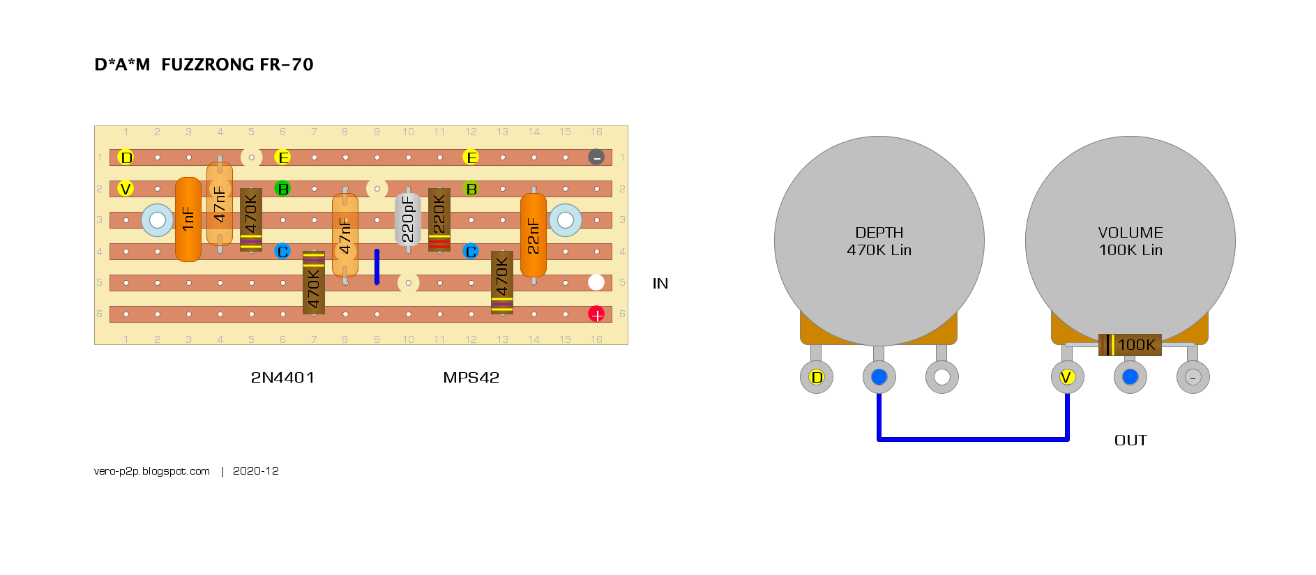 2020 | Guitar Effects - Vero - Point to Point - Tag Board Layouts