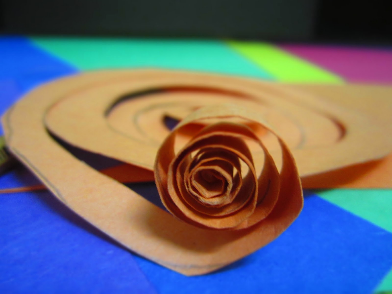 Bee's And San's: DIY Rainbow Coloured, Paper Rose Wreath