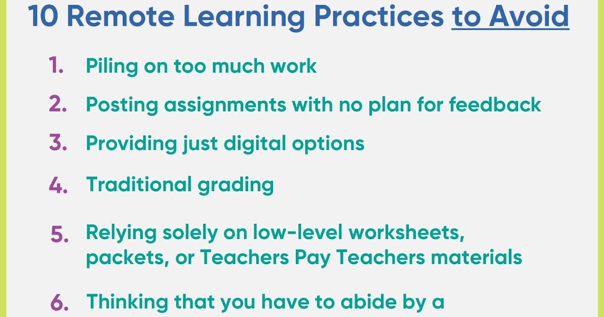 A Principal's Reflections: 10 Remote Learning Practices to Avoid